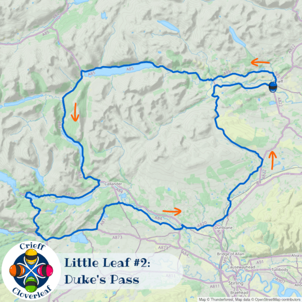 Crieff Cloverleaf Shorter Routes - The Little Leaf